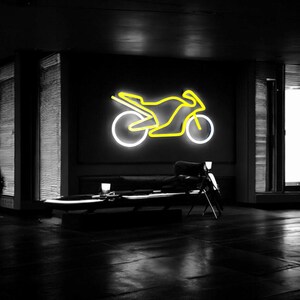 Racing Motorcycle Neon Sign, Awesome Design Neon Motorcycle Sign ...