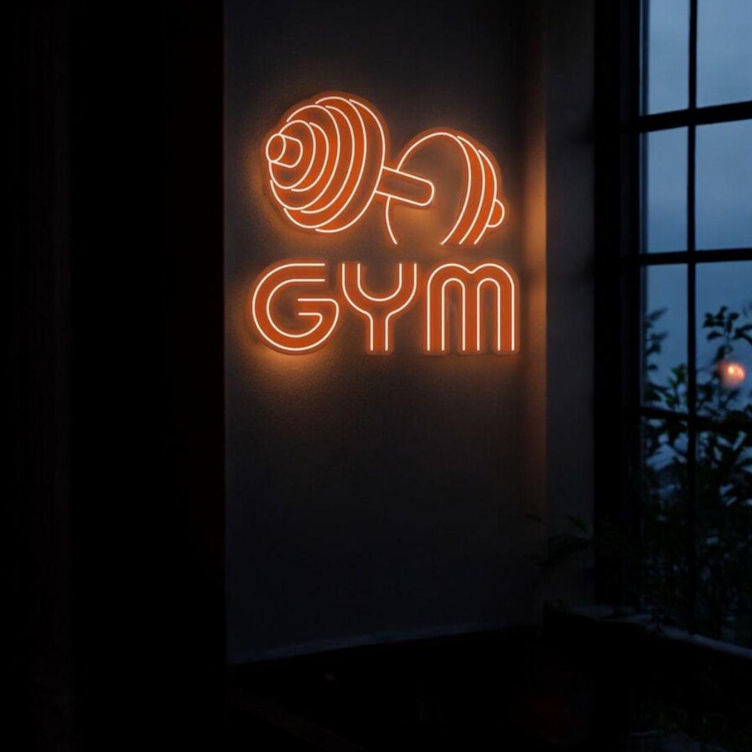 Gym Neon Sign, Dumbbell Neon Sign, Bodybuilding Gift, Motivation Gifts ...
