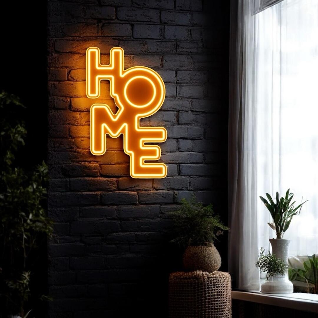 Home Written Special Design Neon Sign, Perfect Light Decoration for the ...