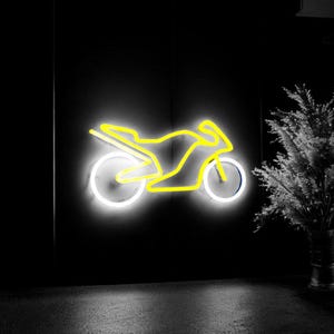 Racing Motorcycle Neon Sign, Awesome Design Neon Motorcycle Sign ...
