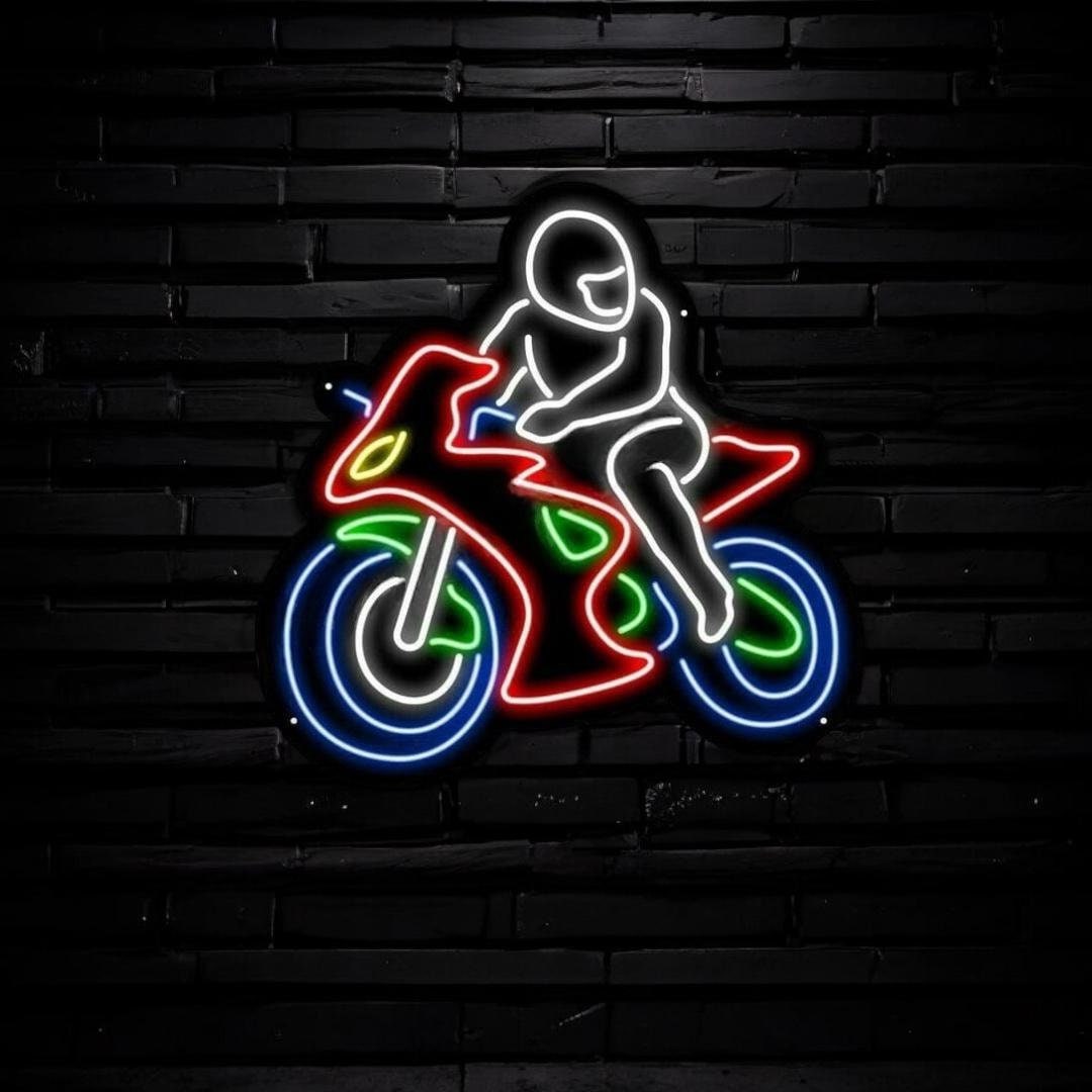 S 1000 Rr Racing Motorcycle Neon Sign, Custom Design Racing Motorcycle ...
