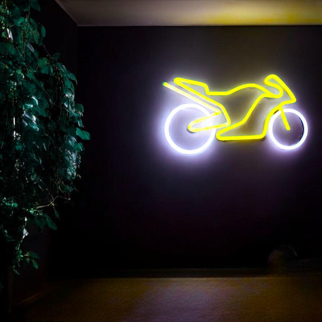 Racing Motorcycle Neon Sign, Awesome Design Neon Motorcycle Sign ...