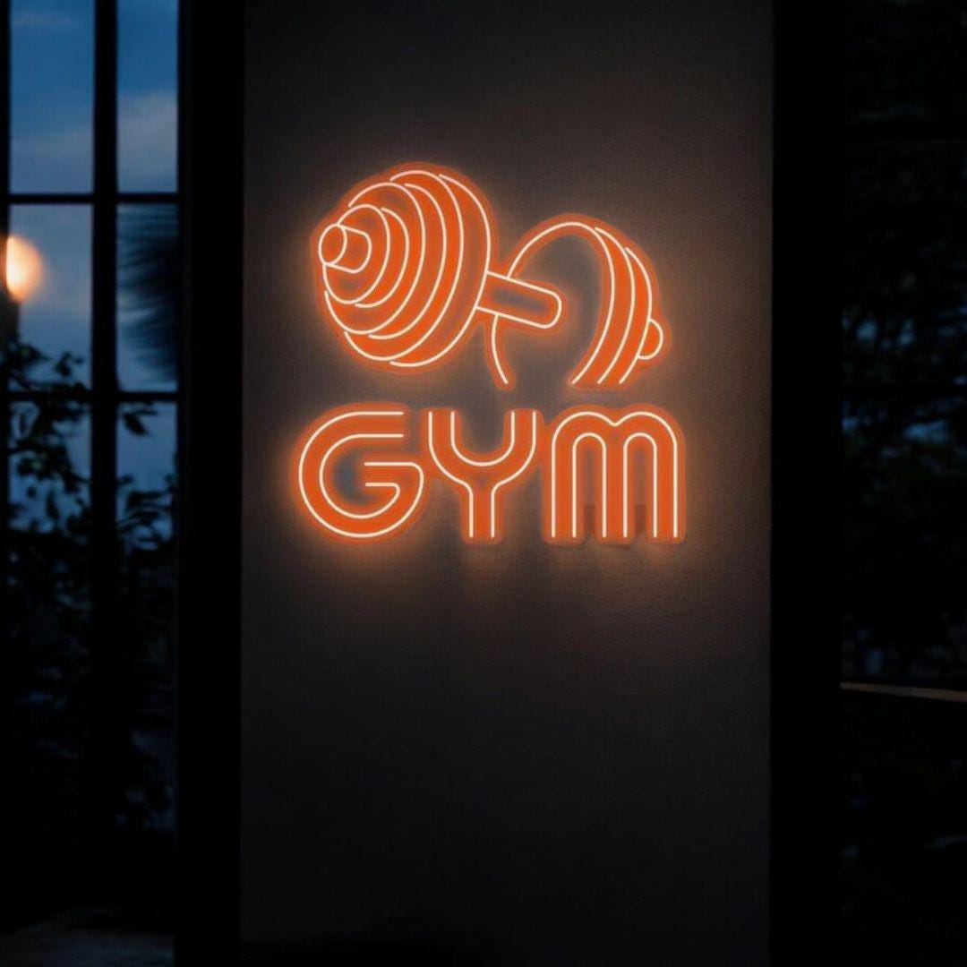 Gym Neon Sign, Dumbbell Neon Sign, Bodybuilding Gift, Motivation Gifts ...