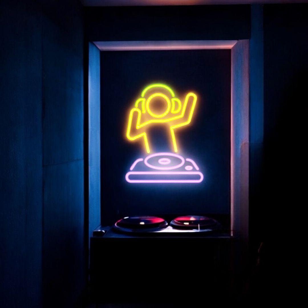 DJ Neon Sign, Great for Music Venues, Bars and Music Lovers, Bar Decor ...
