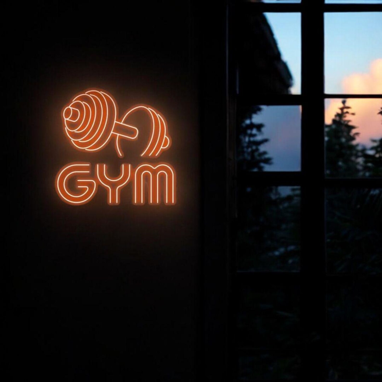 Gym Neon Sign, Dumbbell Neon Sign, Bodybuilding Gift, Motivation Gifts ...