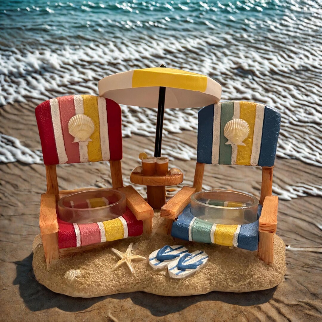 Yankee Candle - Double Beach Chair Tealight Candle Holders - Etsy