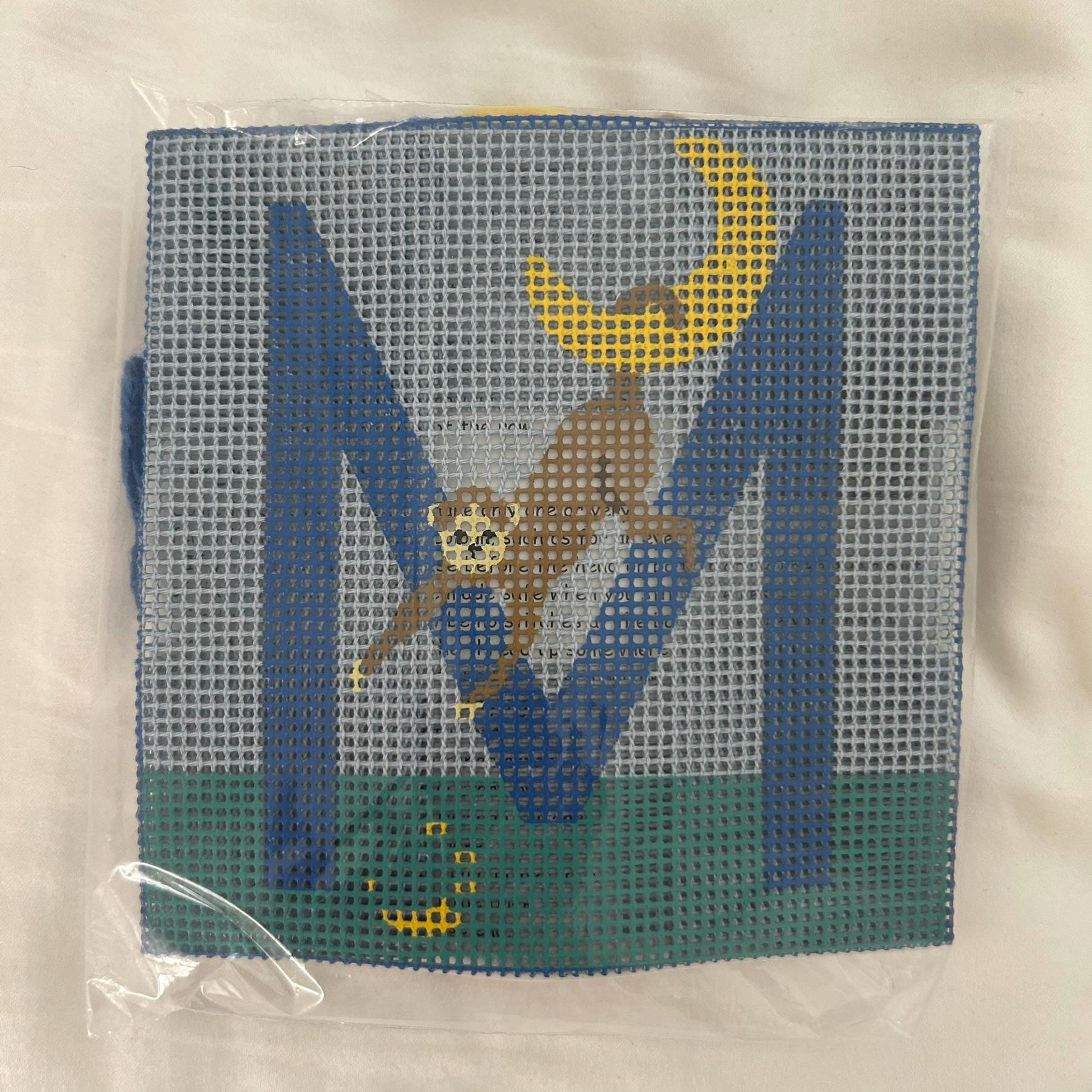 Animal Alphabet Letter "m" Needlepoint Kit From Beth Russell - Etsy
