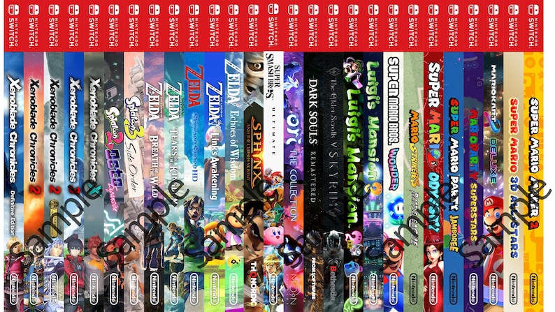 Custom Nintendo Switch Spine Inserts - Etsy