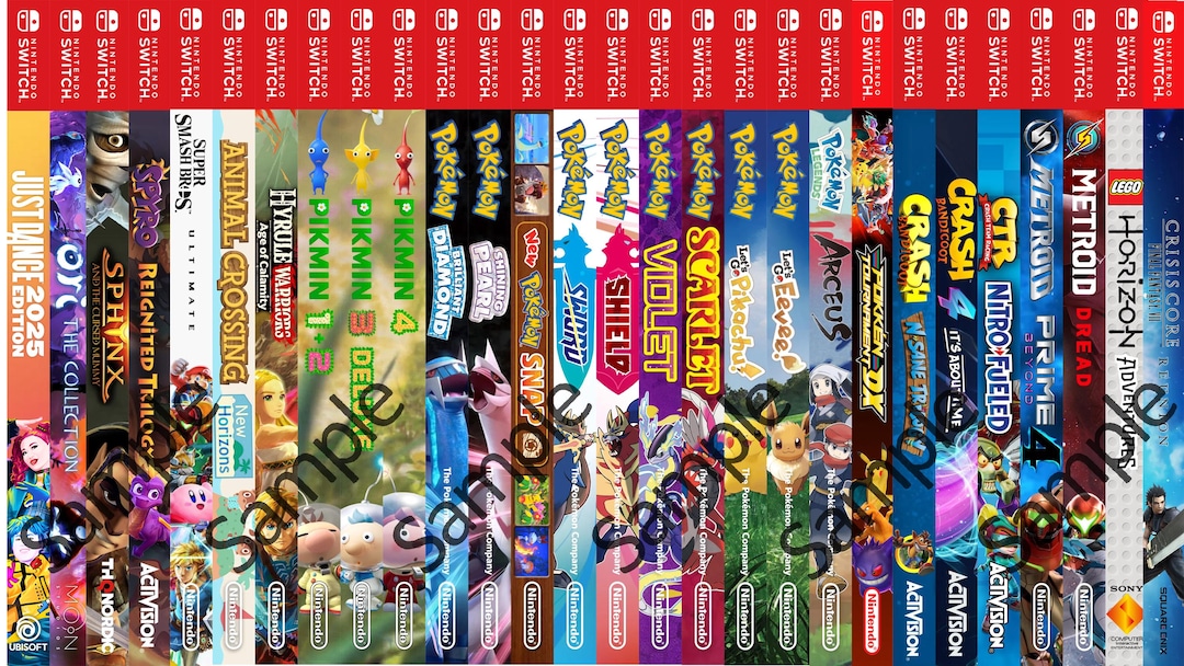 Custom Nintendo Switch Spine Inserts - Etsy