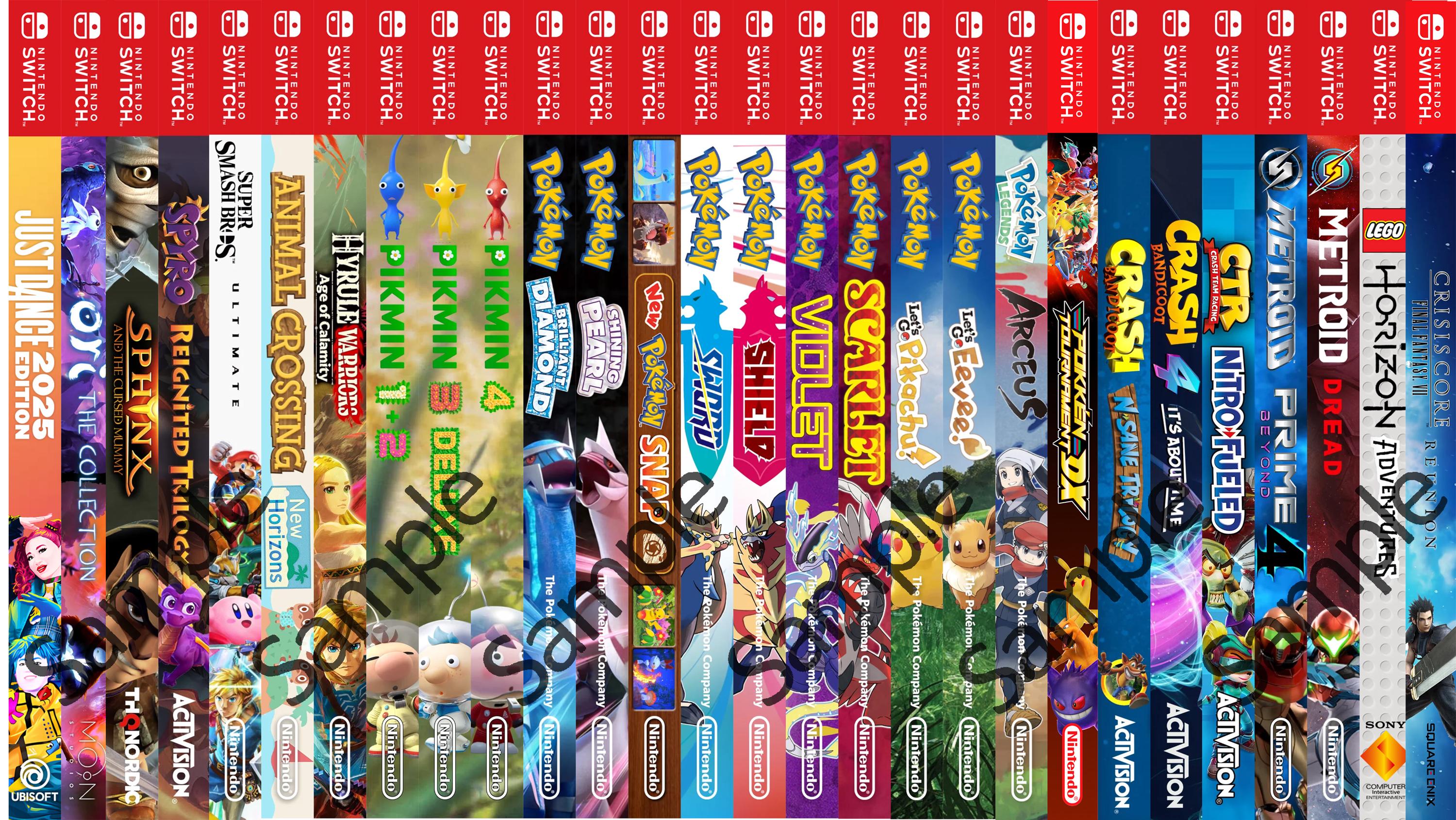 Custom Nintendo Switch Spine Inserts - Etsy