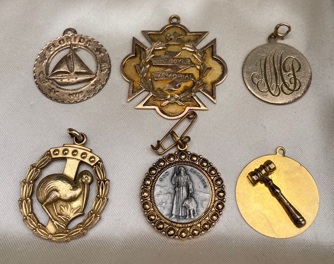 Vintage Gold Filled Disk CHARMS **sold Individually** - Etsy
