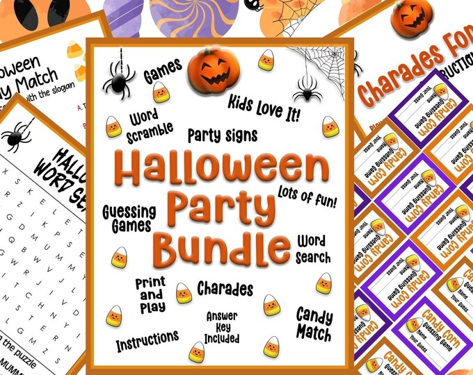 Halloween Kids Party Bundle. Ultimate Halloween Party. Fun Party ...
