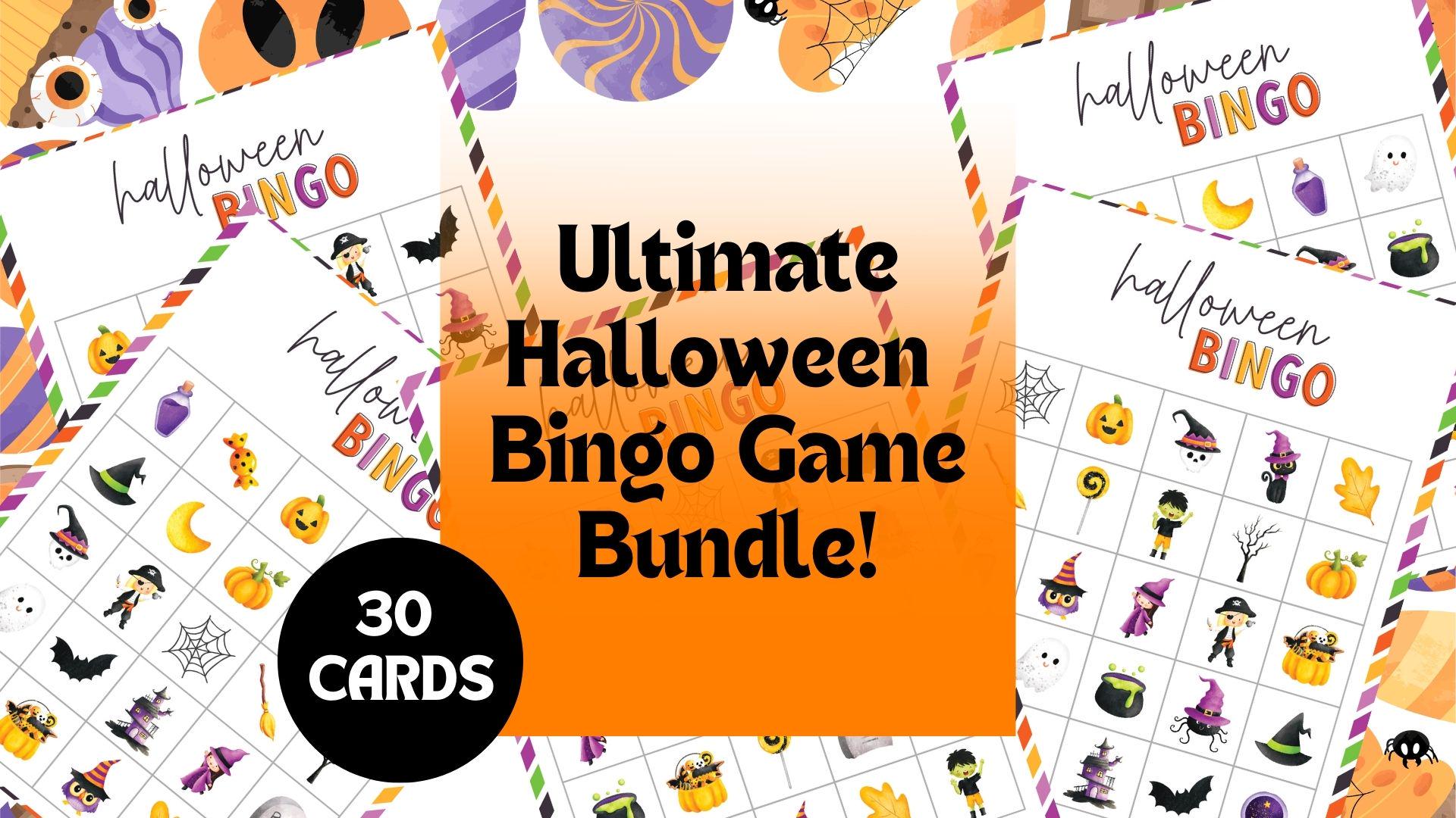 Halloween Bingo, Halloween Printable Bingo Game. Ultimate Halloween ...
