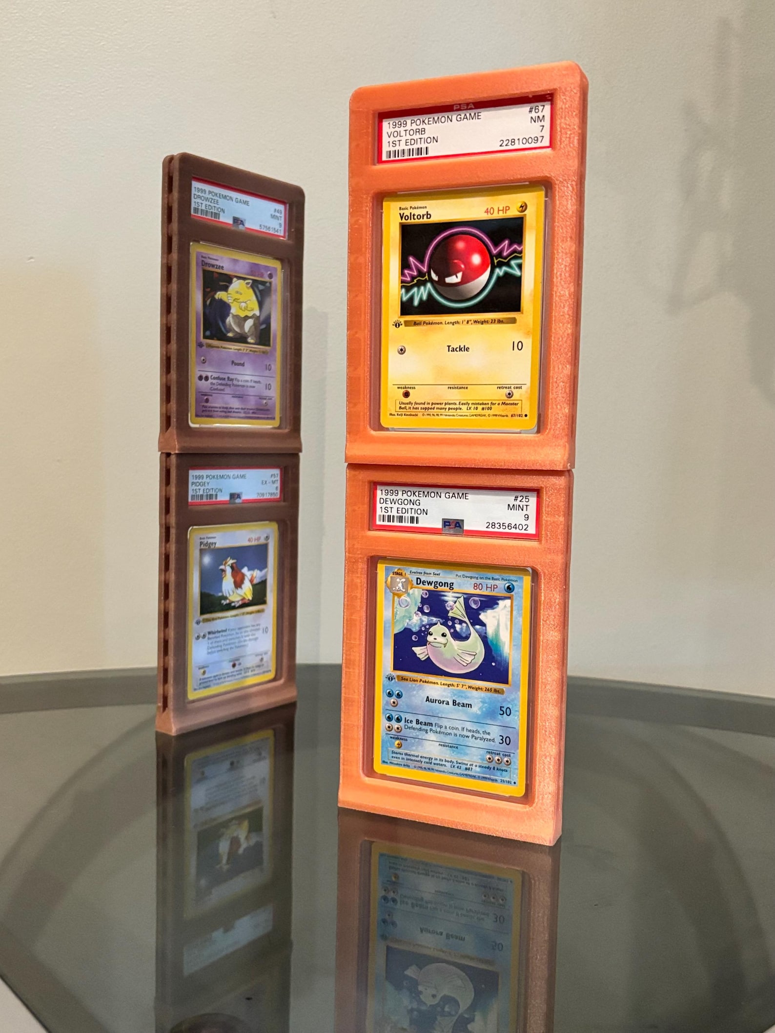 PSA Graded Card Stackable Display Case Color Changing Heat Sensitive ...
