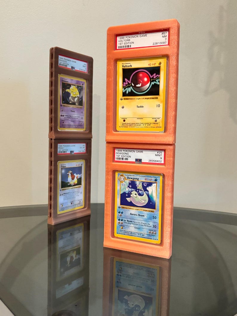 PSA Graded Card Stackable Display Case Color Changing Heat Sensitive ...
