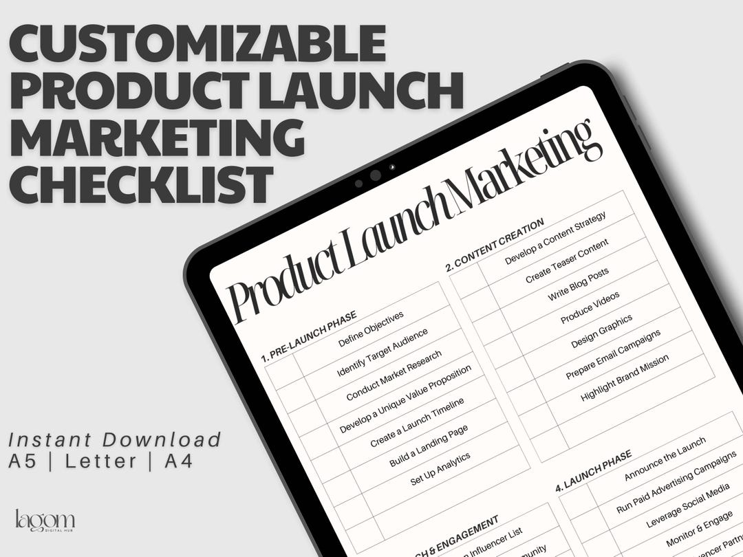 Complete Product Launch Checklist Small Business Marketing Guide ...