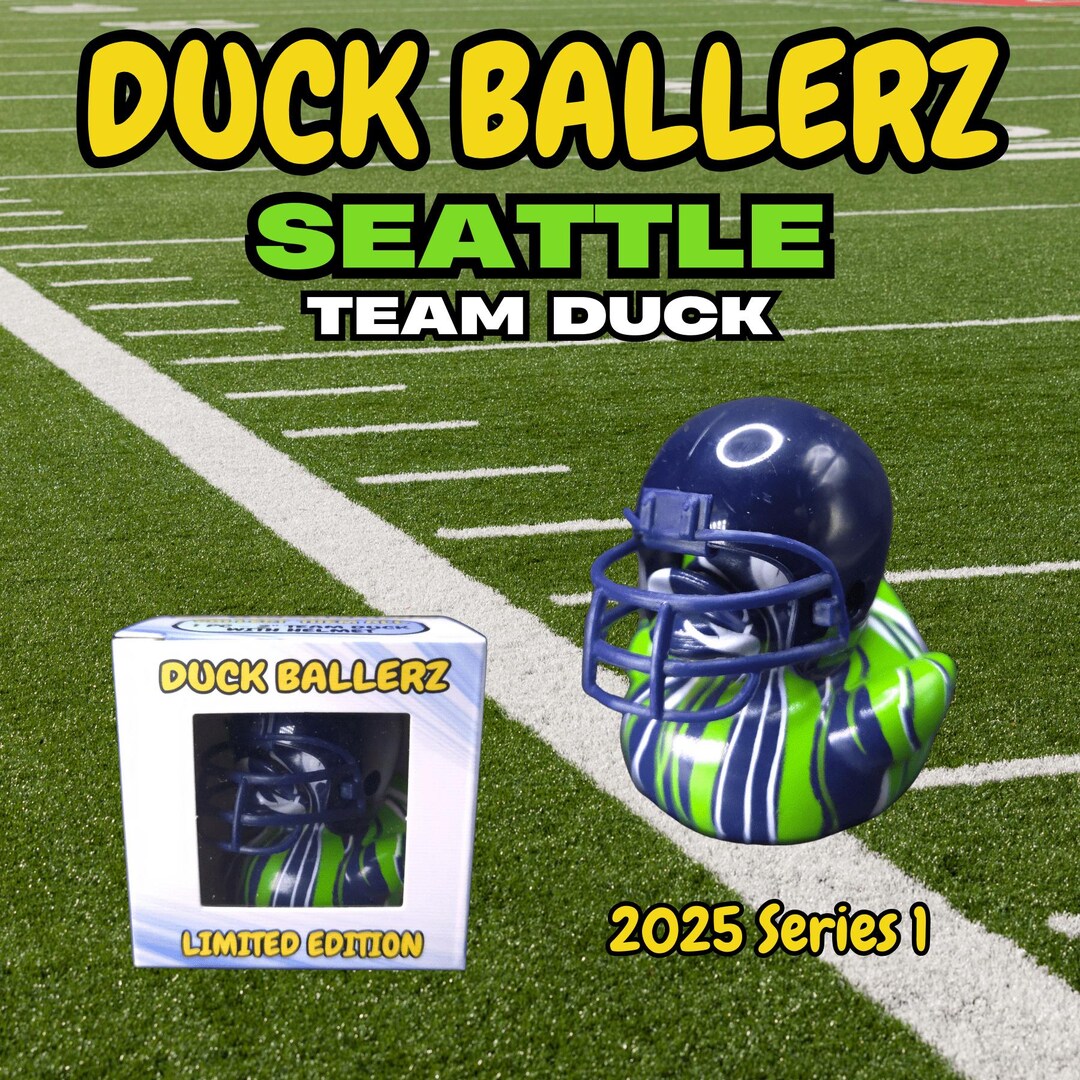 Seattle Football Team Duck Collectible by Duck Ballerz - Etsy