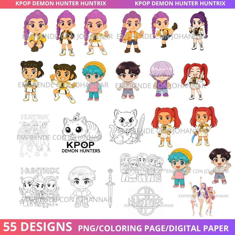 55 Huntrix Kpop, Idol Group, Kpop Warriors, Boy Band, Demon Hunters ...