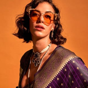 Wine Color Custom Sized Readymade Satin Silk Saree - Etsy