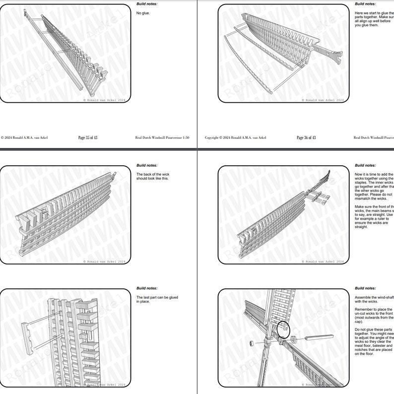 Real Dutch Windmill 1:50 Scale Laser Cut File High Detail Puurveense ...