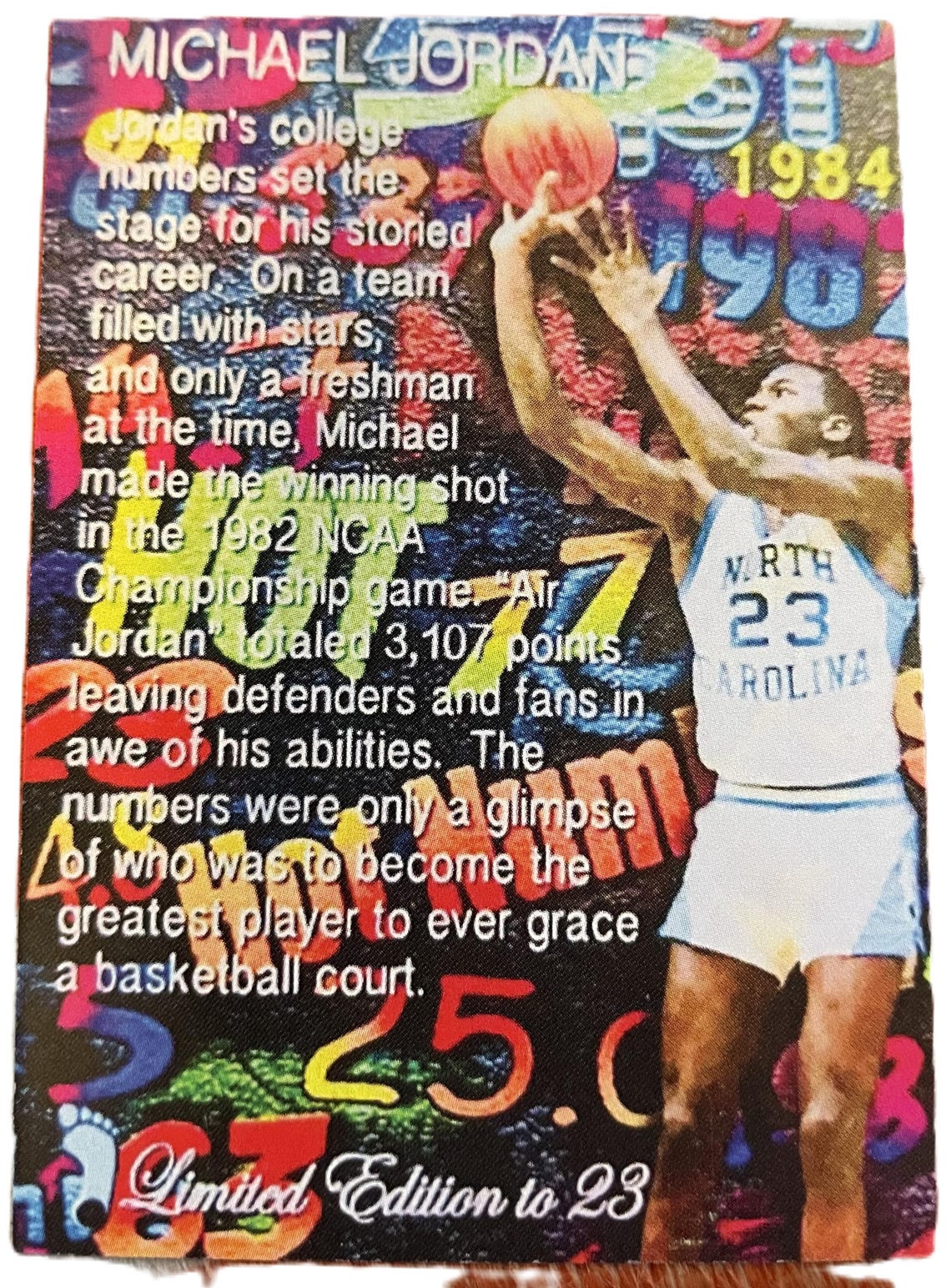 Michael Jordan Hot Numbers Custom Card - Etsy