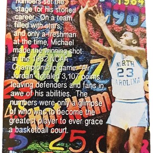 Michael Jordan Hot Numbers Custom Card - Etsy