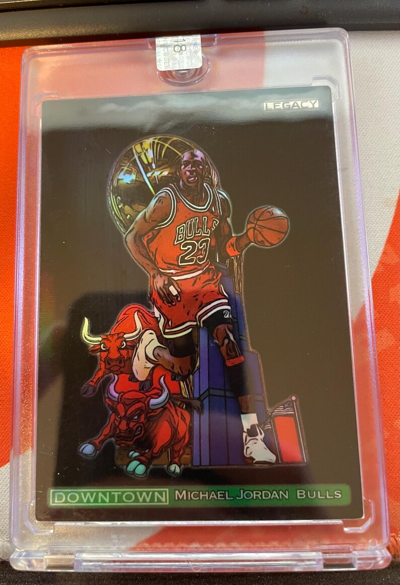 Michael Jordan Downtown Black Custom Card - Etsy