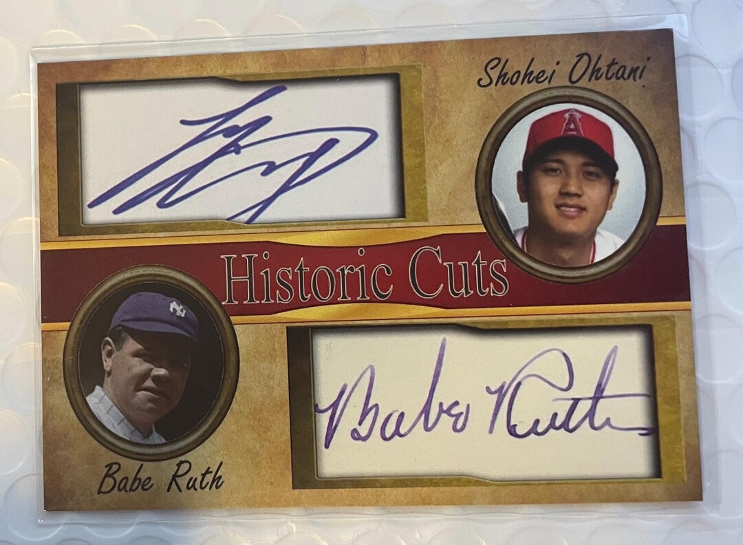 Ruth & Shohei Historic Cuts W/ Facsimile Signatures by AAS - Etsy