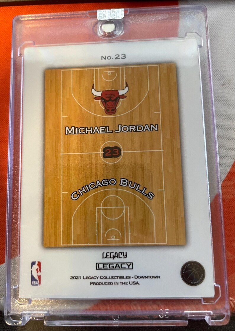 Michael Jordan Downtown Black Custom Card - Etsy