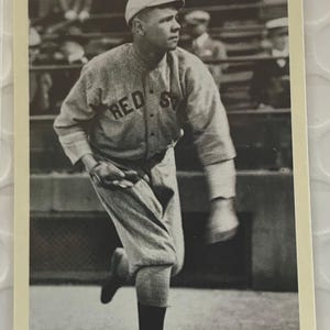 Babe Ruth REPRINT W/ Facsimile Signature as Pictured - Etsy