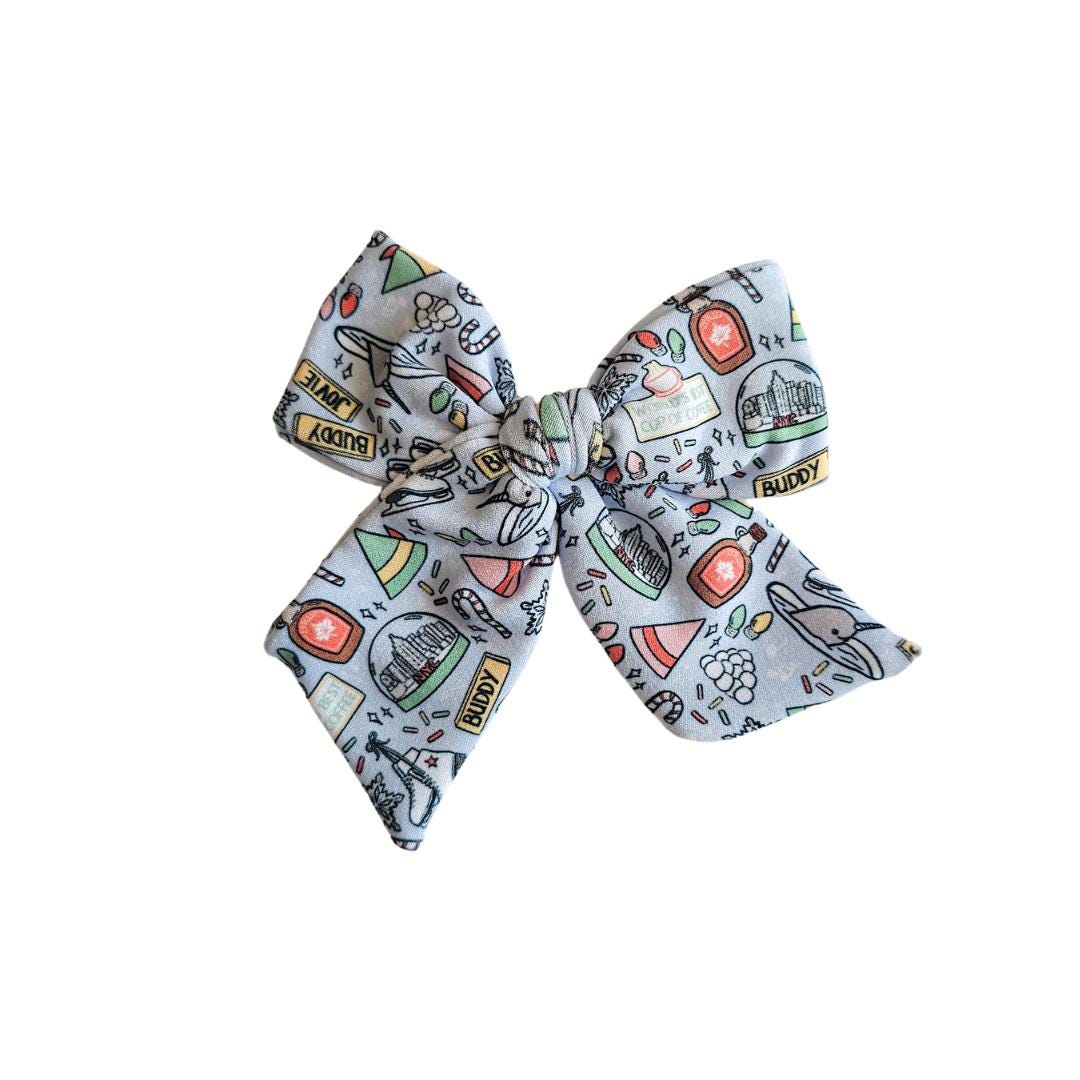 Elf Movie Christmas Bow - Buddy the Elf Inspired Holiday Hair Accessory ...