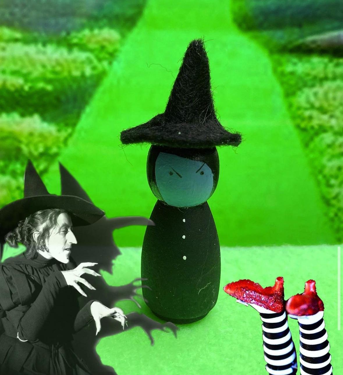 The Wizard of Oz Mini Painted Peg Dolls Set of 6 - Etsy