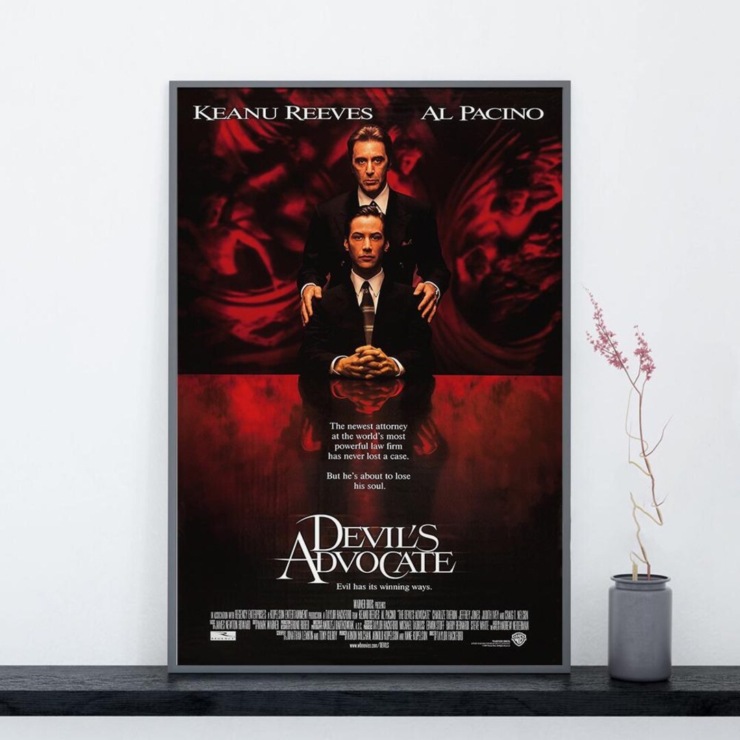 The Devil's Advocate Movie Poster High Quality Canvas Art Print Room ...