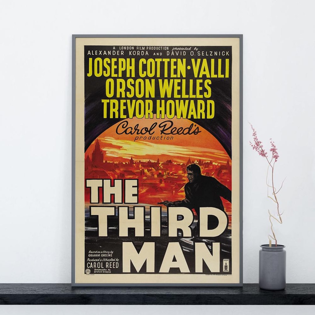 THE THIRD MAN Movie Posters, Furniture Decoration Posters, Canvas ...