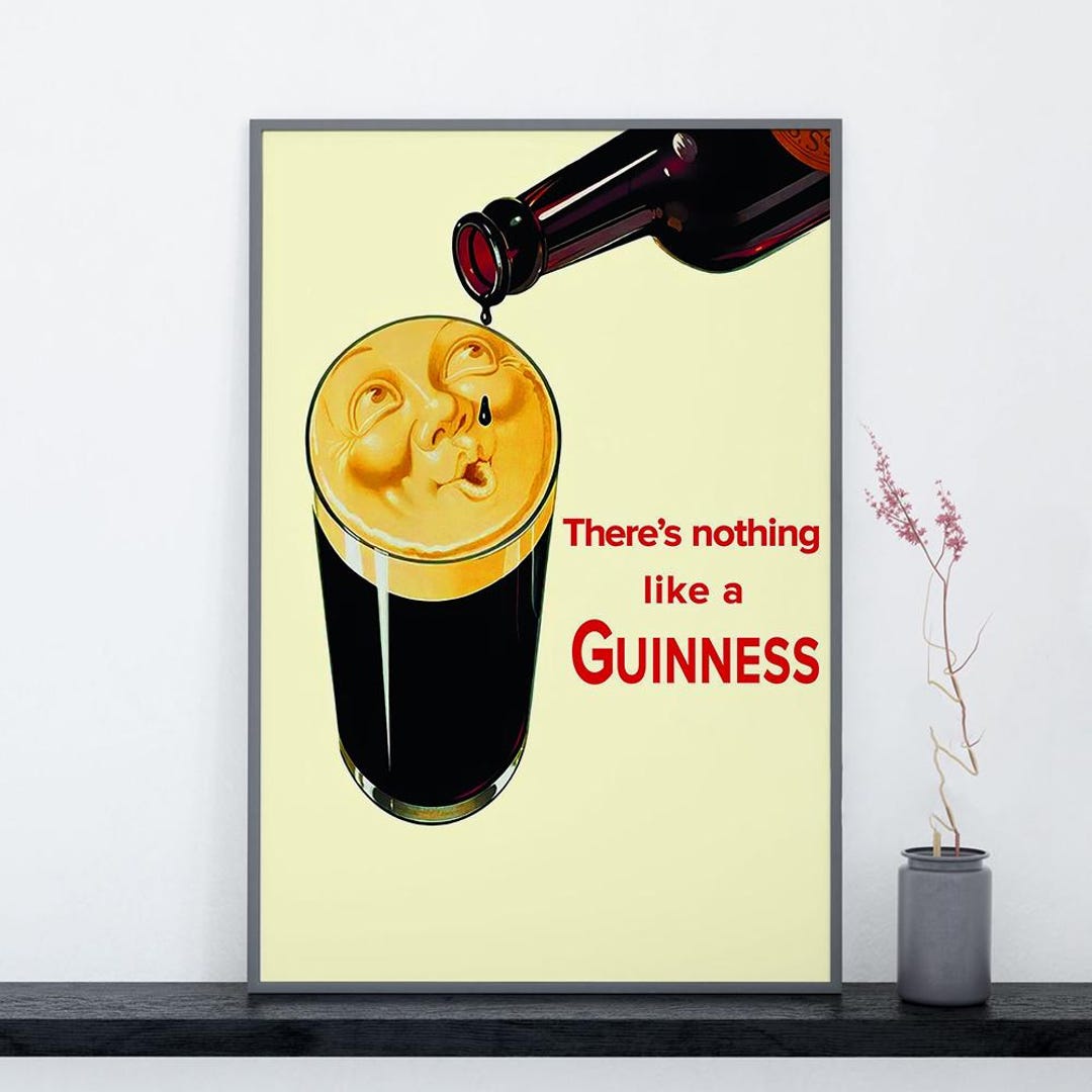 Guinness Last Drop Poster, by John Gilroy 1933, There's Nothing Like a ...