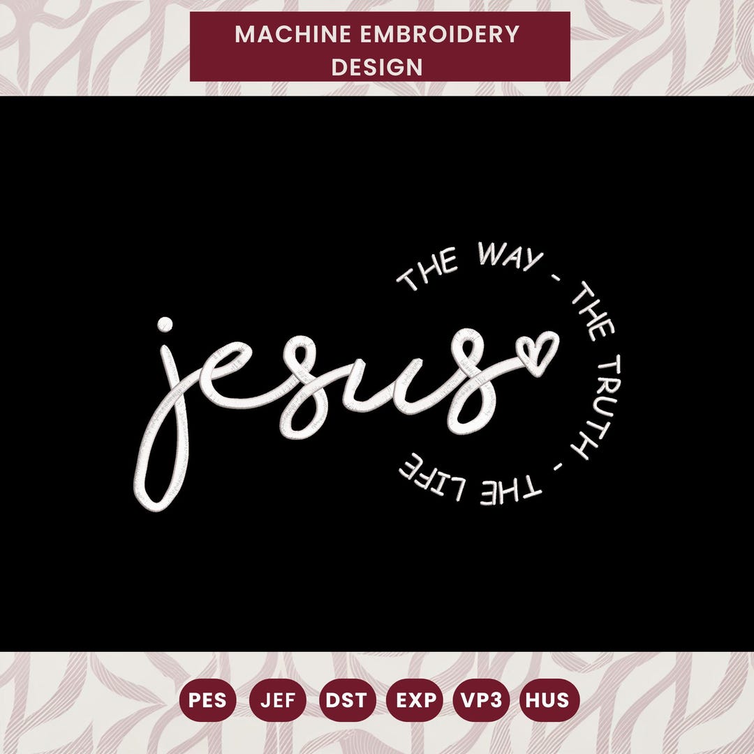 Jesus Lover Embroidery Designs, Jesus Embroidery Design, Christian ...