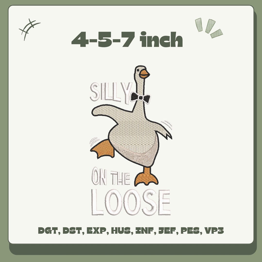 Silly Embroidery Designs, on the Loose Embroidery Design, Funny Machine ...