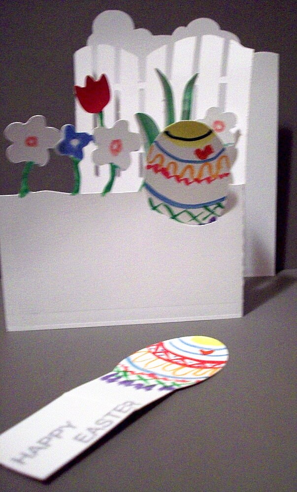 Easter Pop-up Tri Fold Card With Secret HIDDEN Inspirational Message ...