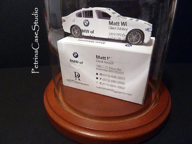 BMW Car Business Card Sculpture design 1654 - Etsy