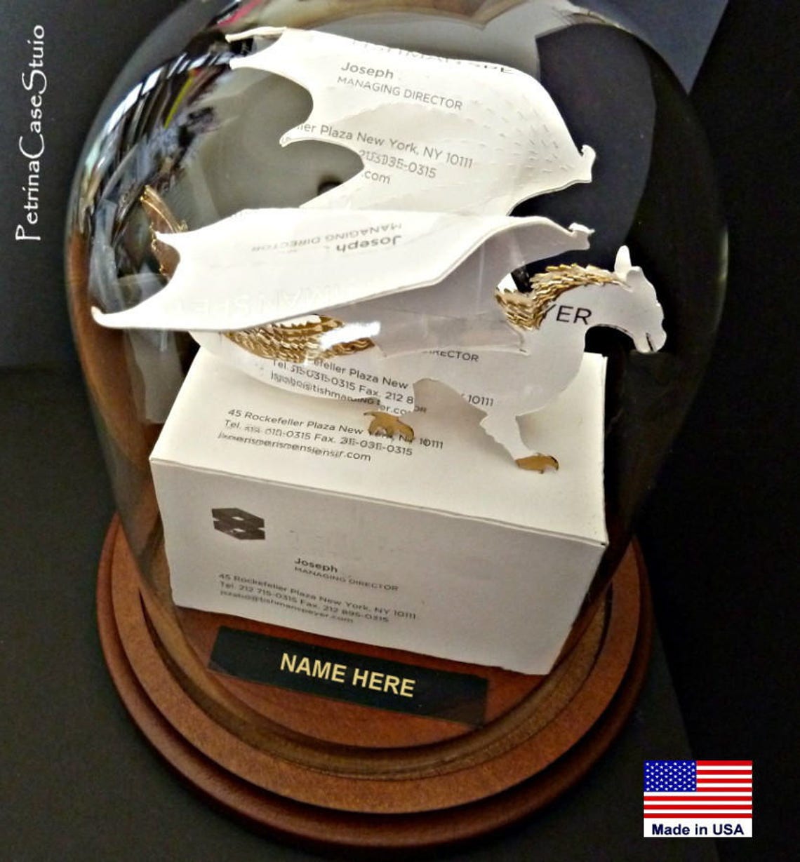 Dragon Business Card Sculpture design 1495 or 1496 Upright - Etsy