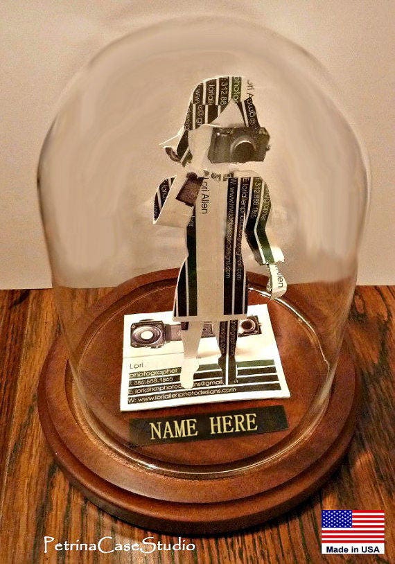 Camera Man Photographer Business Card Sculpture ITEM 1282 separate Suit ...