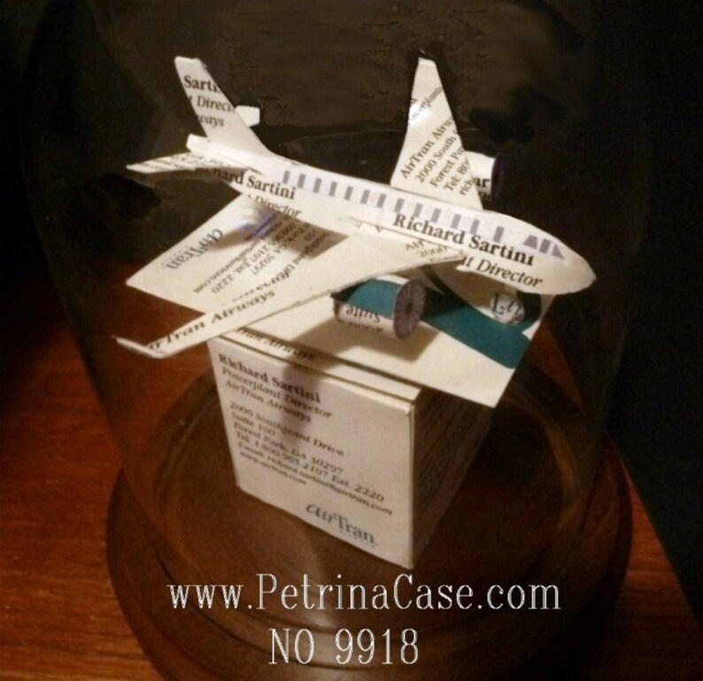 Airplane Jet Airliner Business Card Sculpture NO.9918 or Any - Etsy