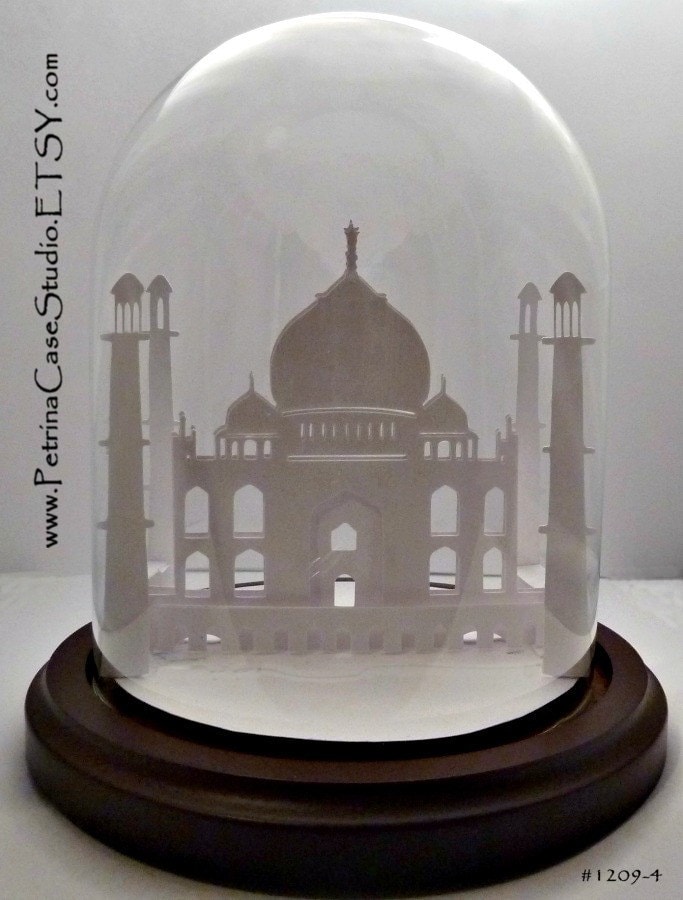 Taj Mahal Paper Sculpture 1209 made From Your Wedding - Etsy