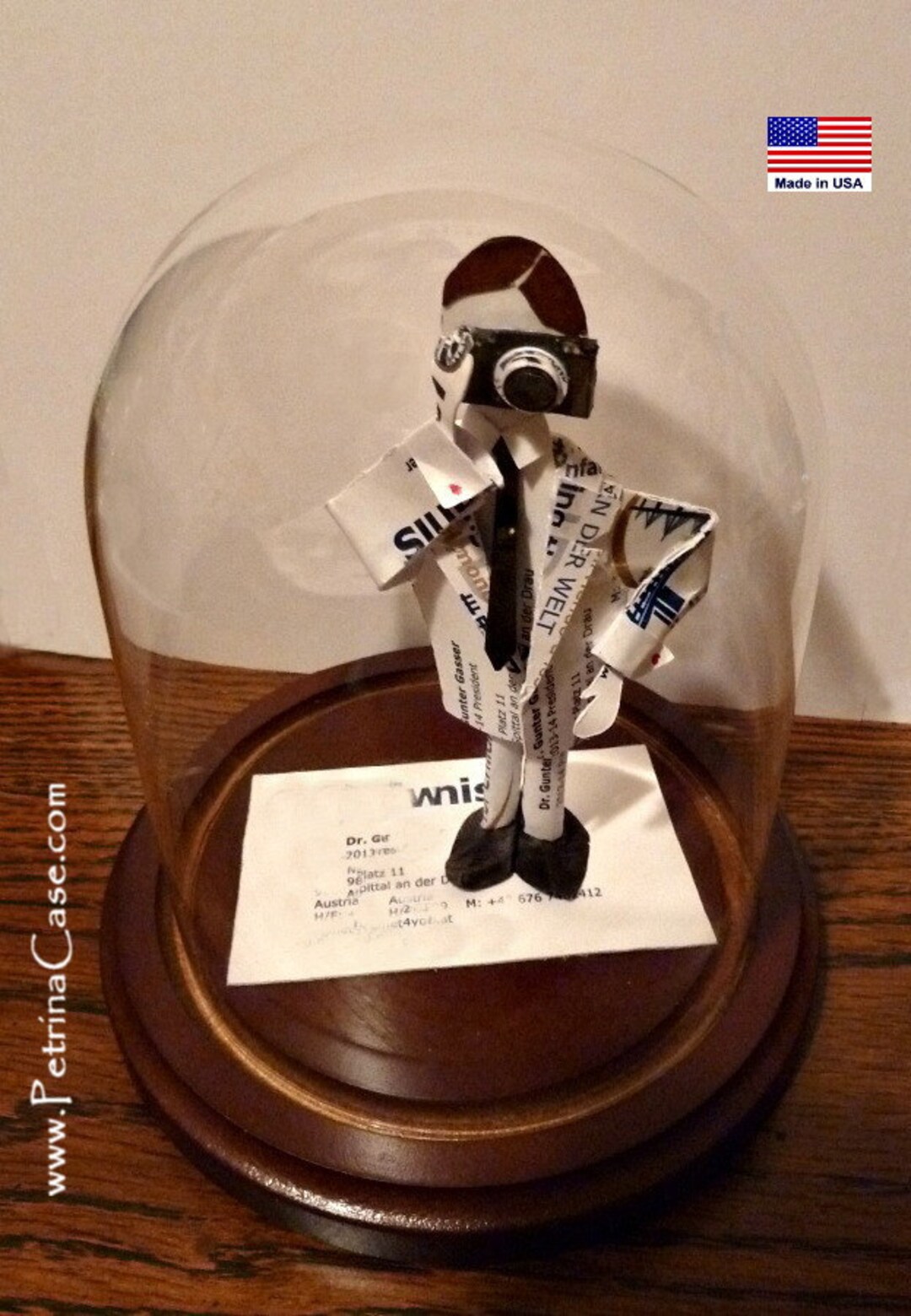 Camera Man Photographer Business Card Sculpture- ITEM 1282 -separate ...