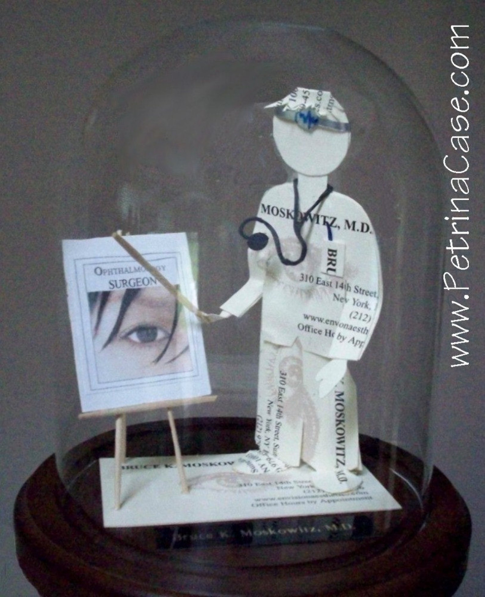 Eye Dr Business Card Sculpture -male or Female -optometrist 8972 or ...