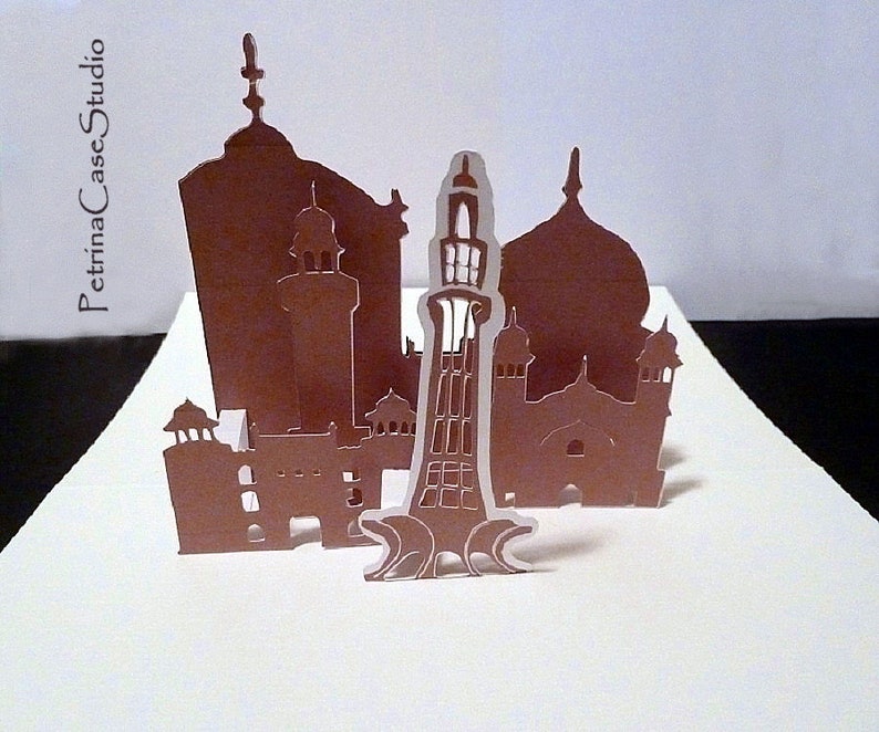 Taj Mahal Pop-up Card 180 Degrees ITEM 1209-3 A9 - Etsy