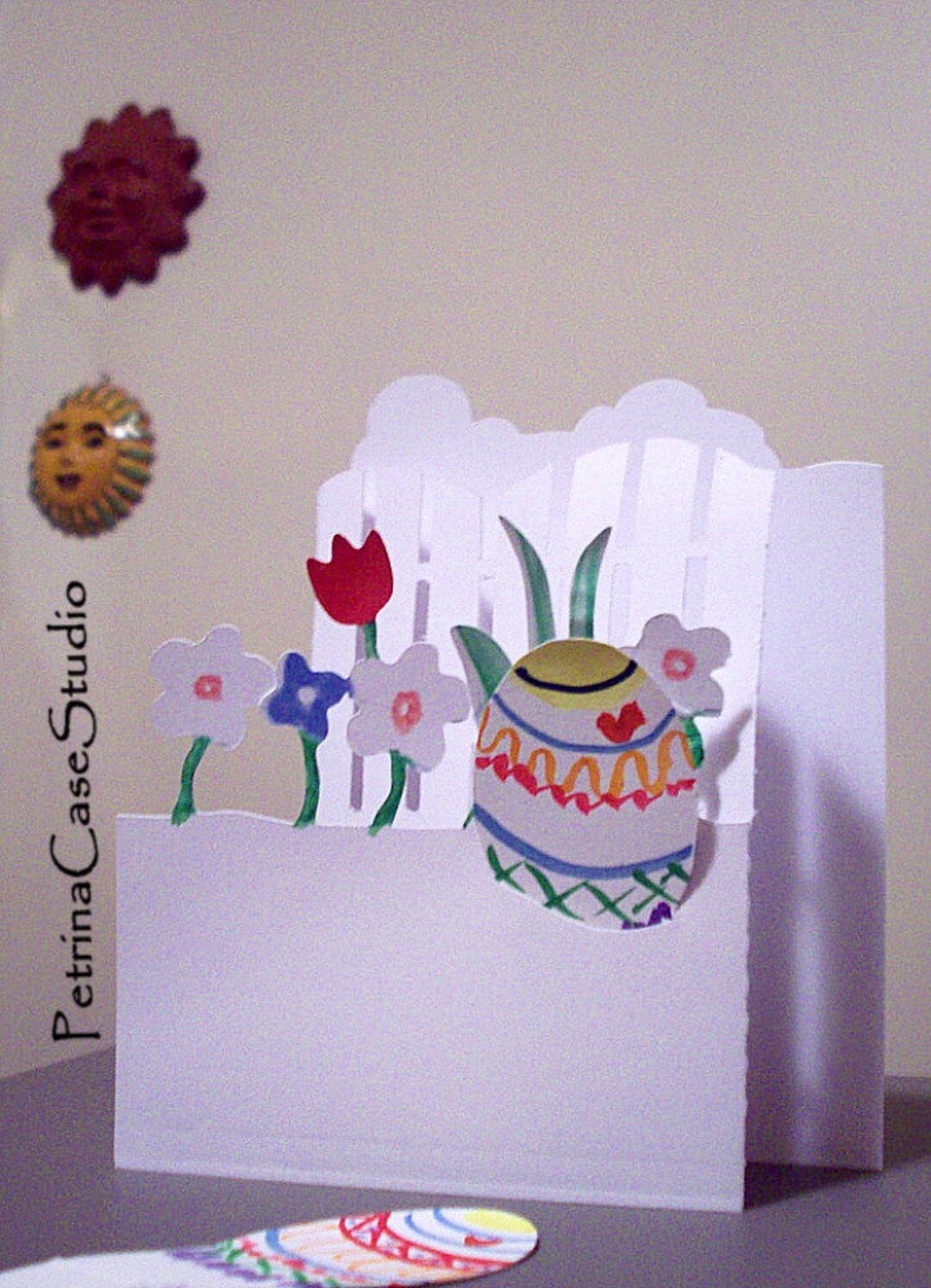 Easter Pop-up Tri Fold Card With Secret HIDDEN Inspirational Message ...