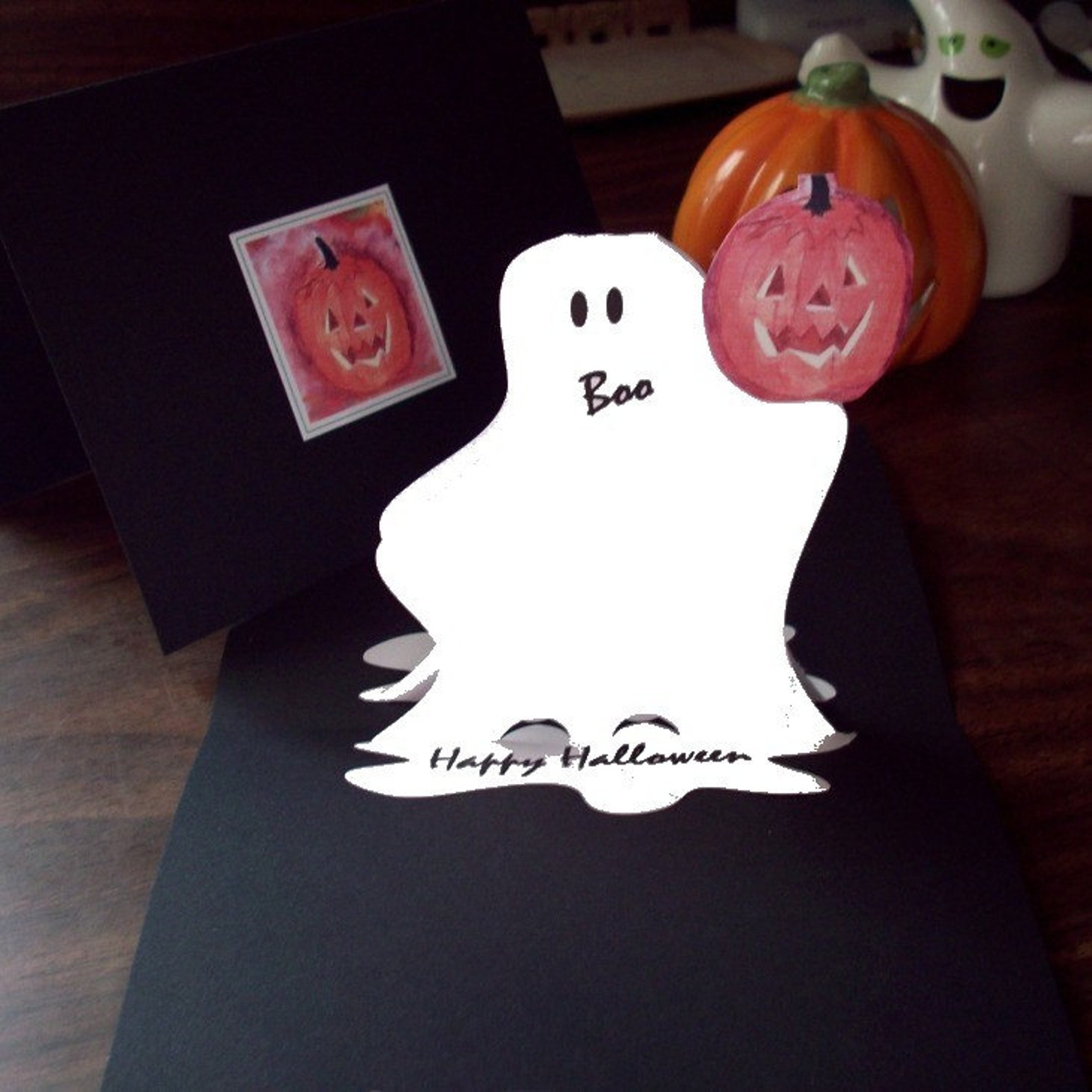 Ghost Pop-up 180 Degrees Halloween Card NO 9924 - Etsy