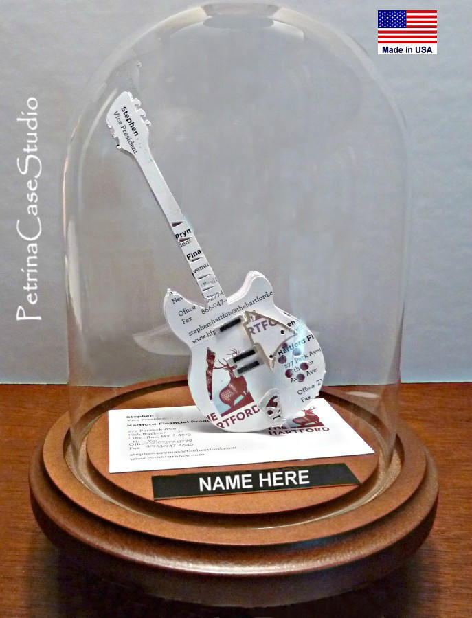 Guitar Business Card Sculpture design 1195 or Folk Acoustic | Etsy