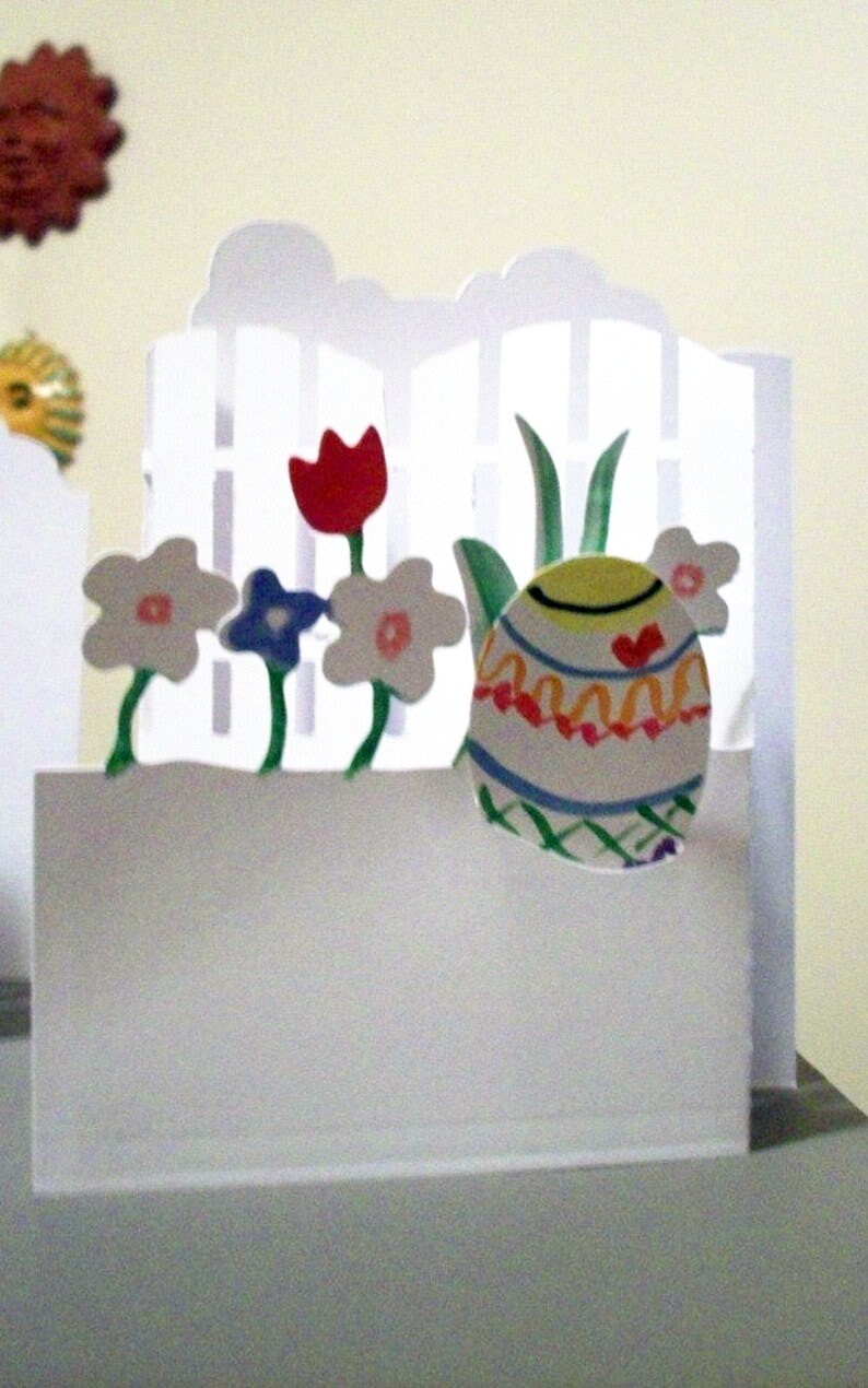 Easter Pop-up Tri Fold Card With Secret HIDDEN Inspirational Message ...